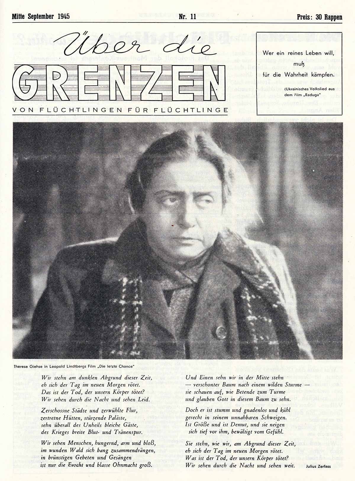 A newspaper by refugees for refugees – Swiss National Museum - Swiss ...