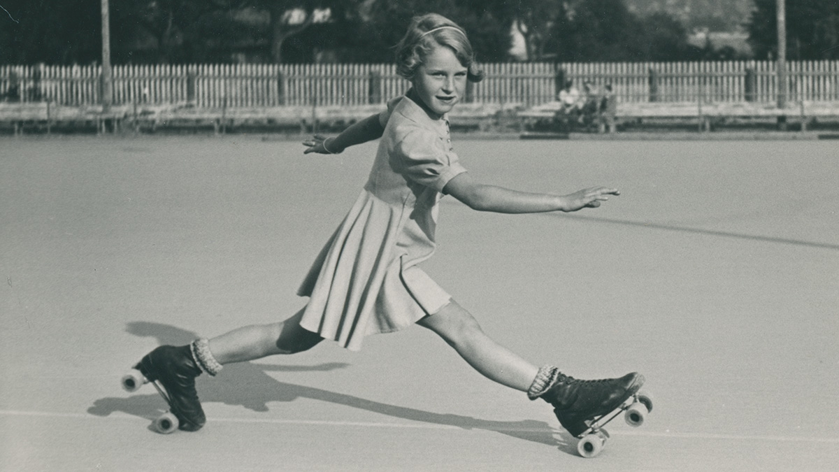Ursula Wehrli, the first world champion in roller skating