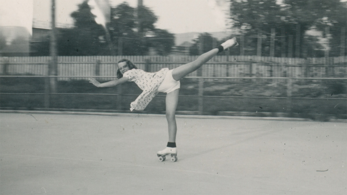 Ursula Wehrli, the first world champion in roller skating