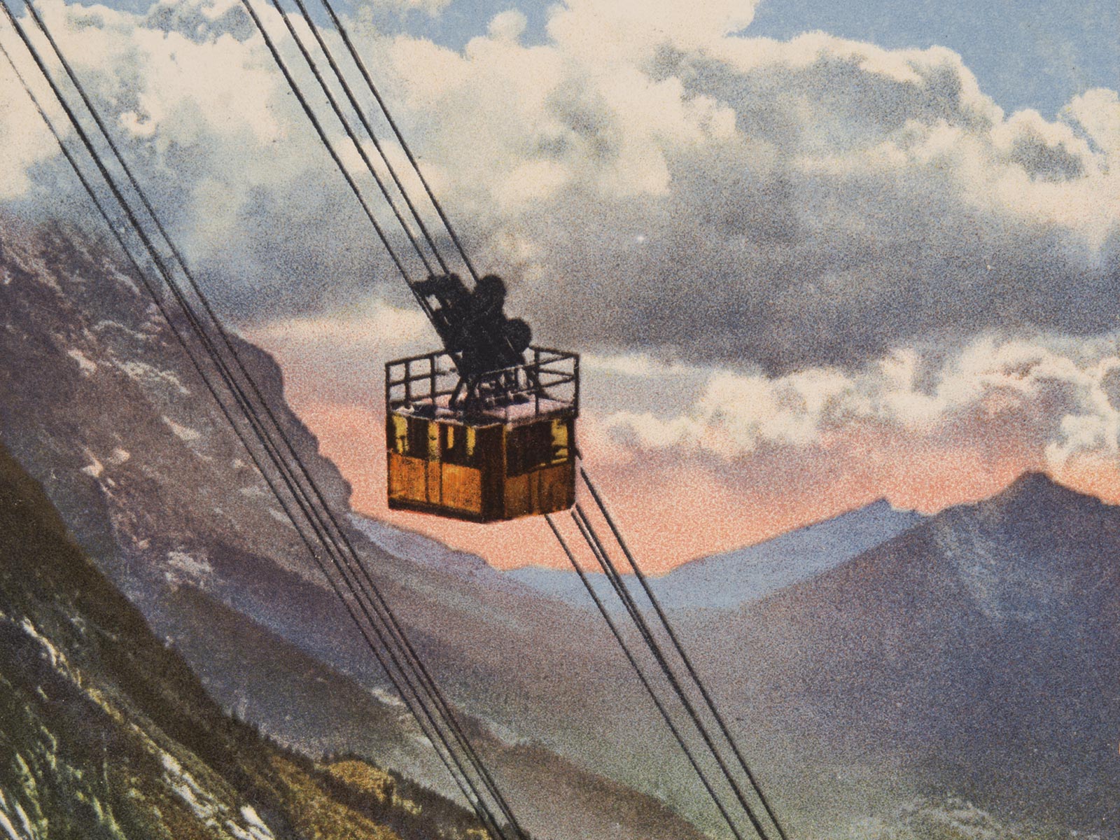 The first aerial cableway of Switzerland